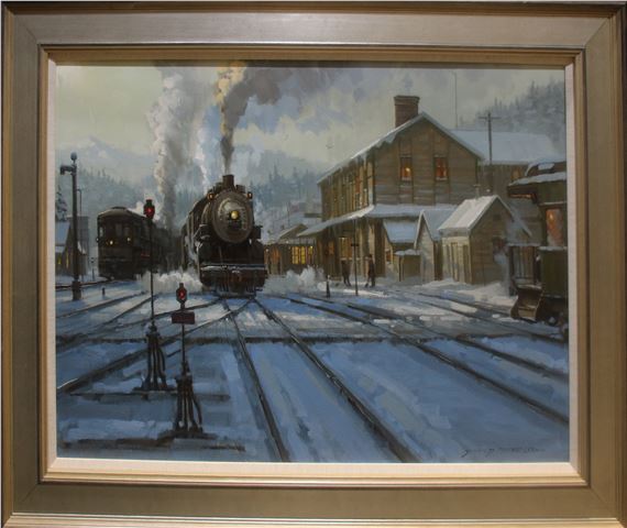 David Tutwiler | Age of Steam in Truckee, circa 1938, | MutualArt