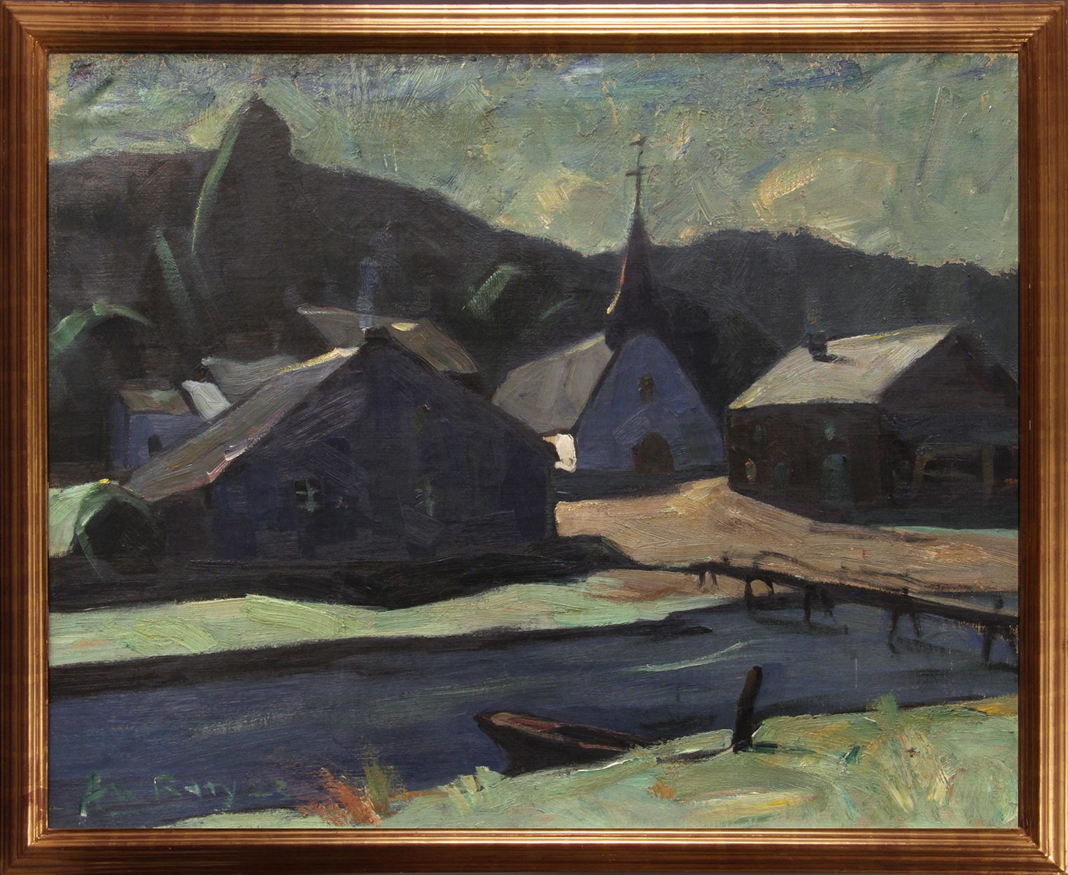 Albert Raty | Paysage de village | MutualArt