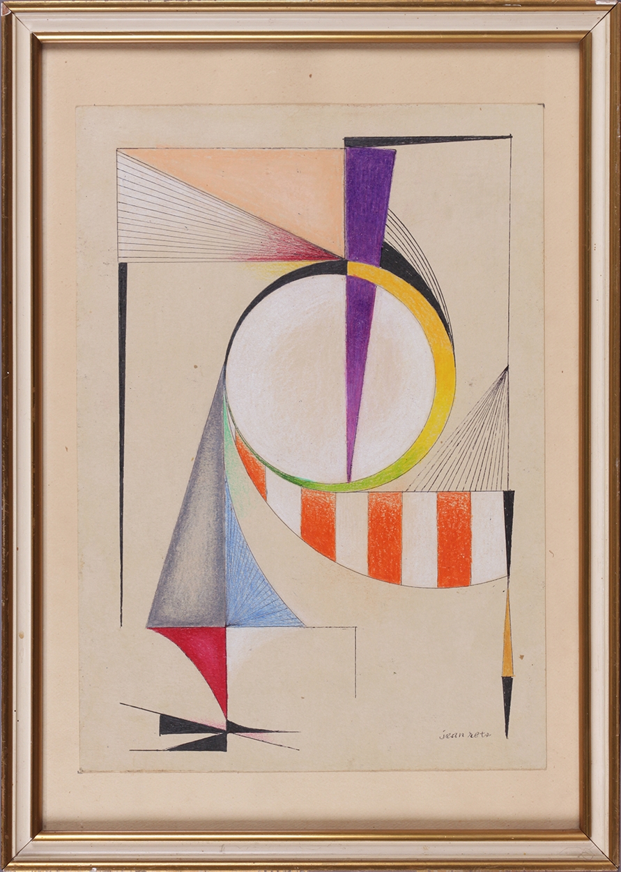 Jean Rets | Abstract grey and black | MutualArt