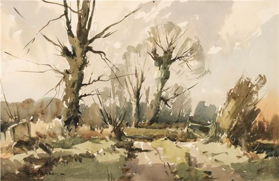 Edward Wesson | Winter Light, Gomshall, Surrey | MutualArt