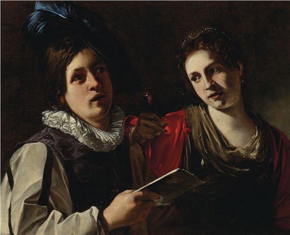 Nicolas Tournier | A young man singing with a young woman holding a ...