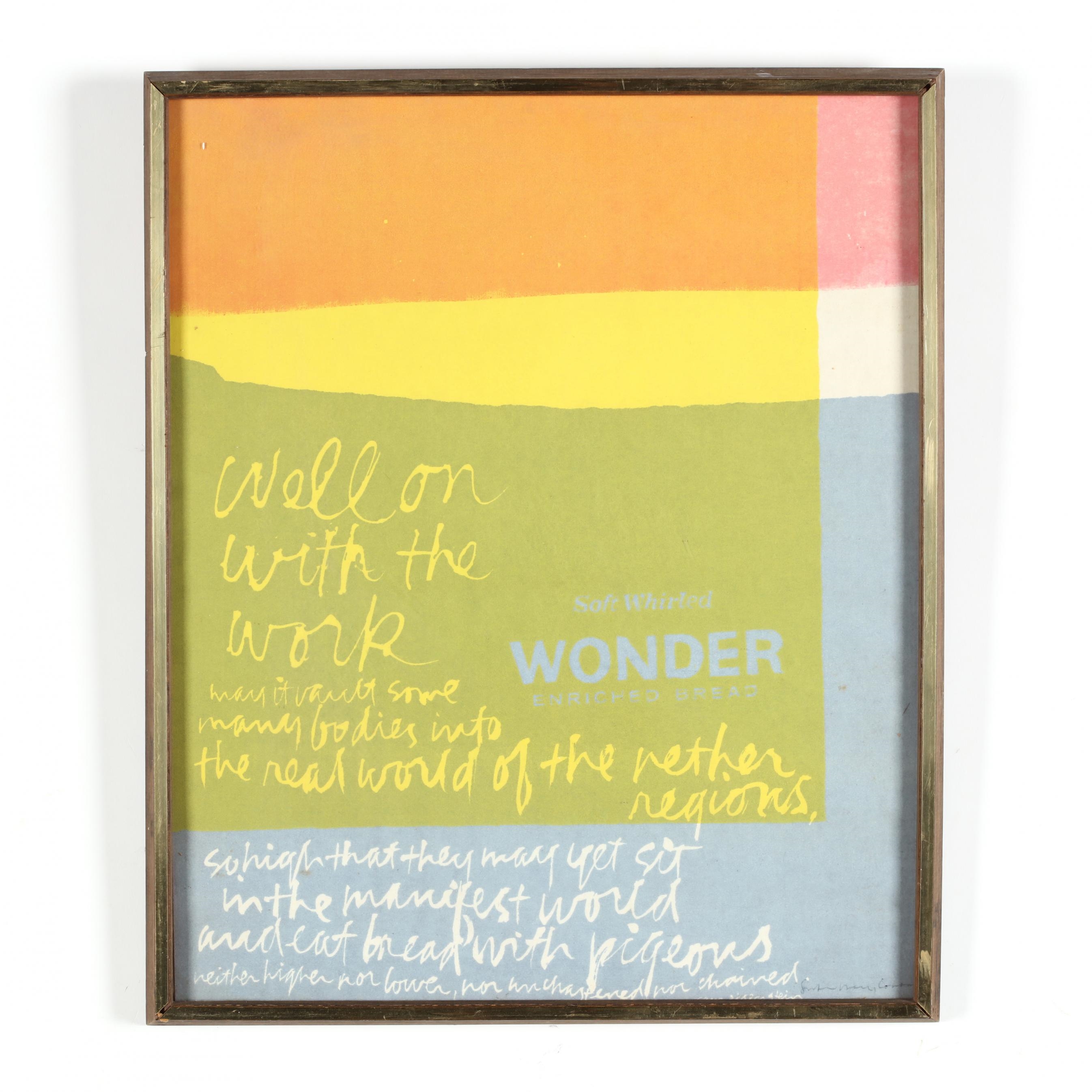 Corita Kent | Soft Whirled Wonder Bread | MutualArt