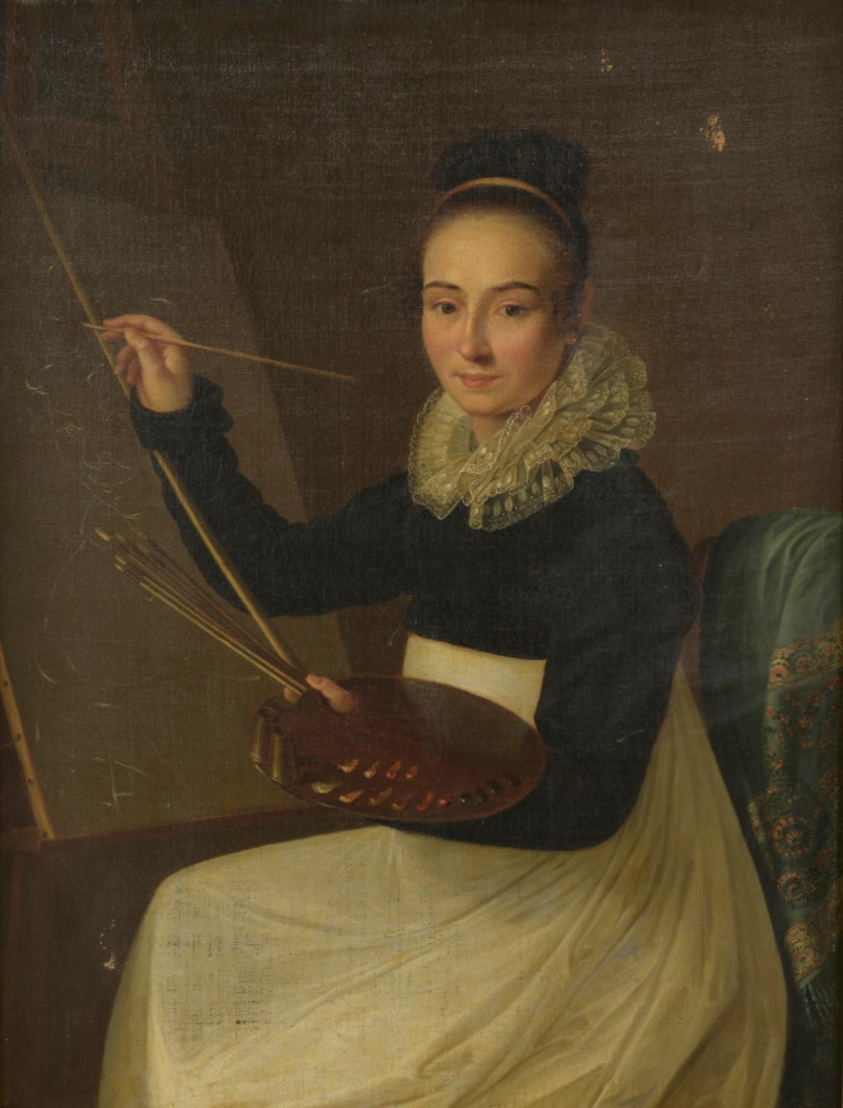 Jacques-Louis David | Self-portrait of a woman painter (Circa 1820 ...