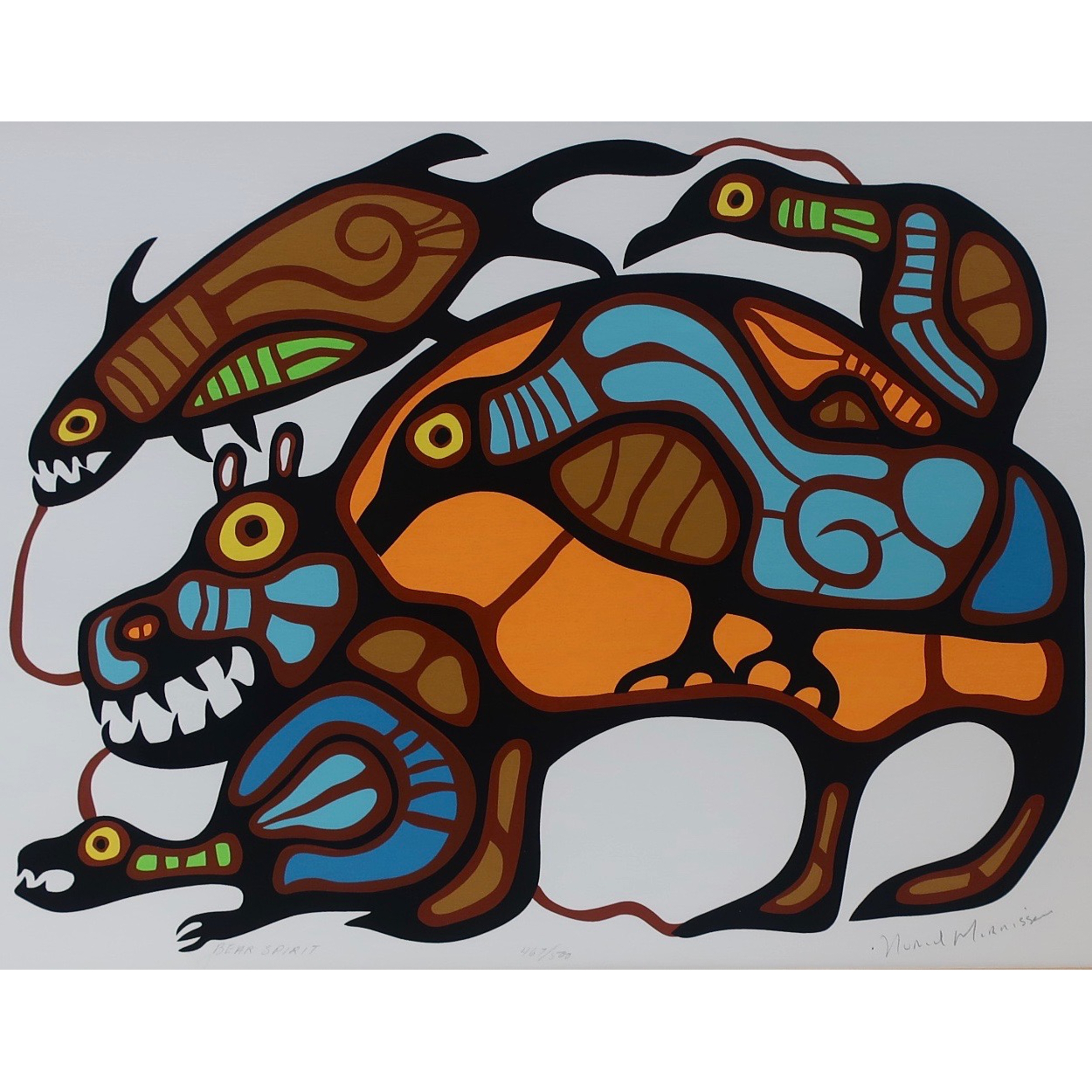 Norval Morrisseau | BEAR SPIRIT | MutualArt