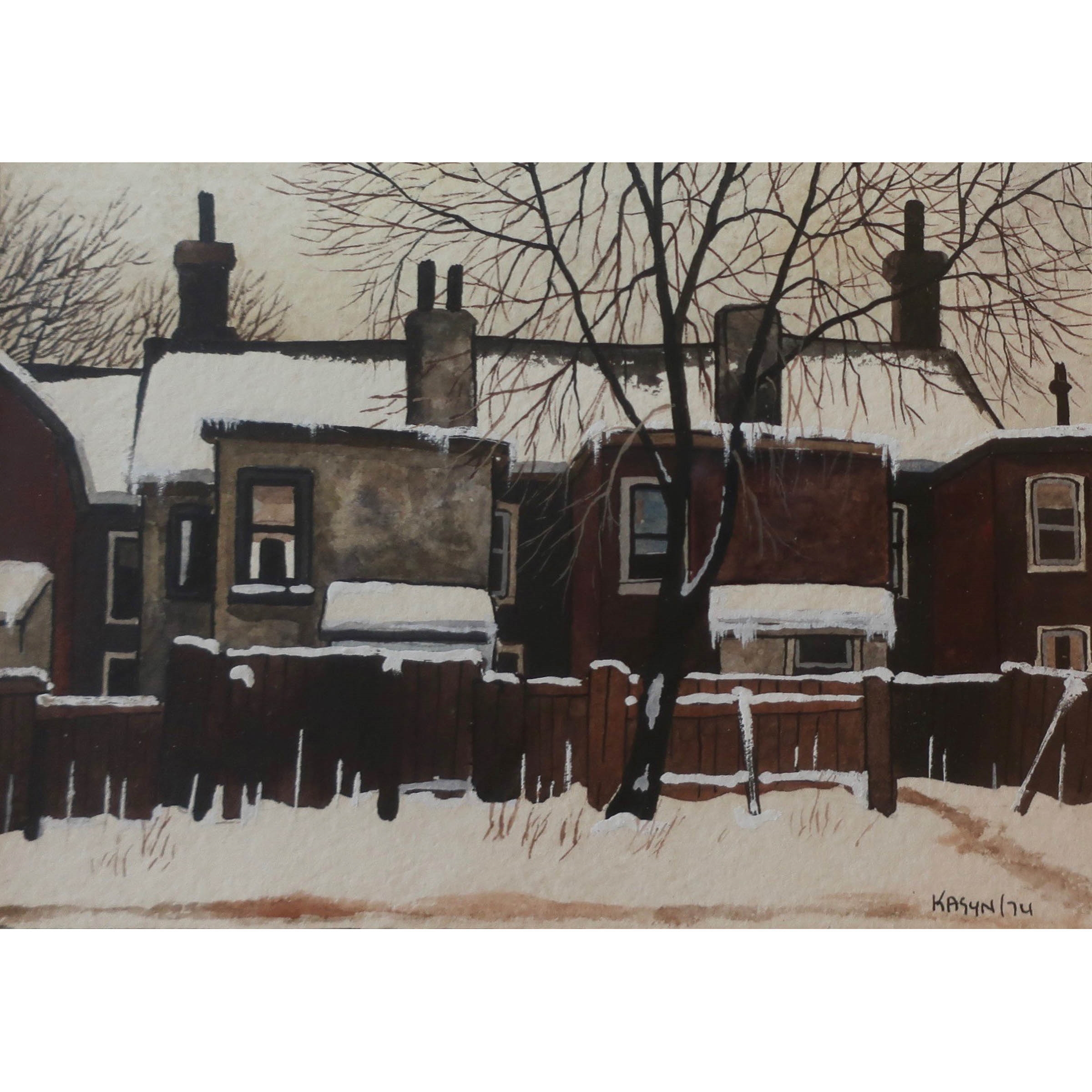 John Kasyn | OLD HOUSES ON SACKVILLE ST. (74) | MutualArt