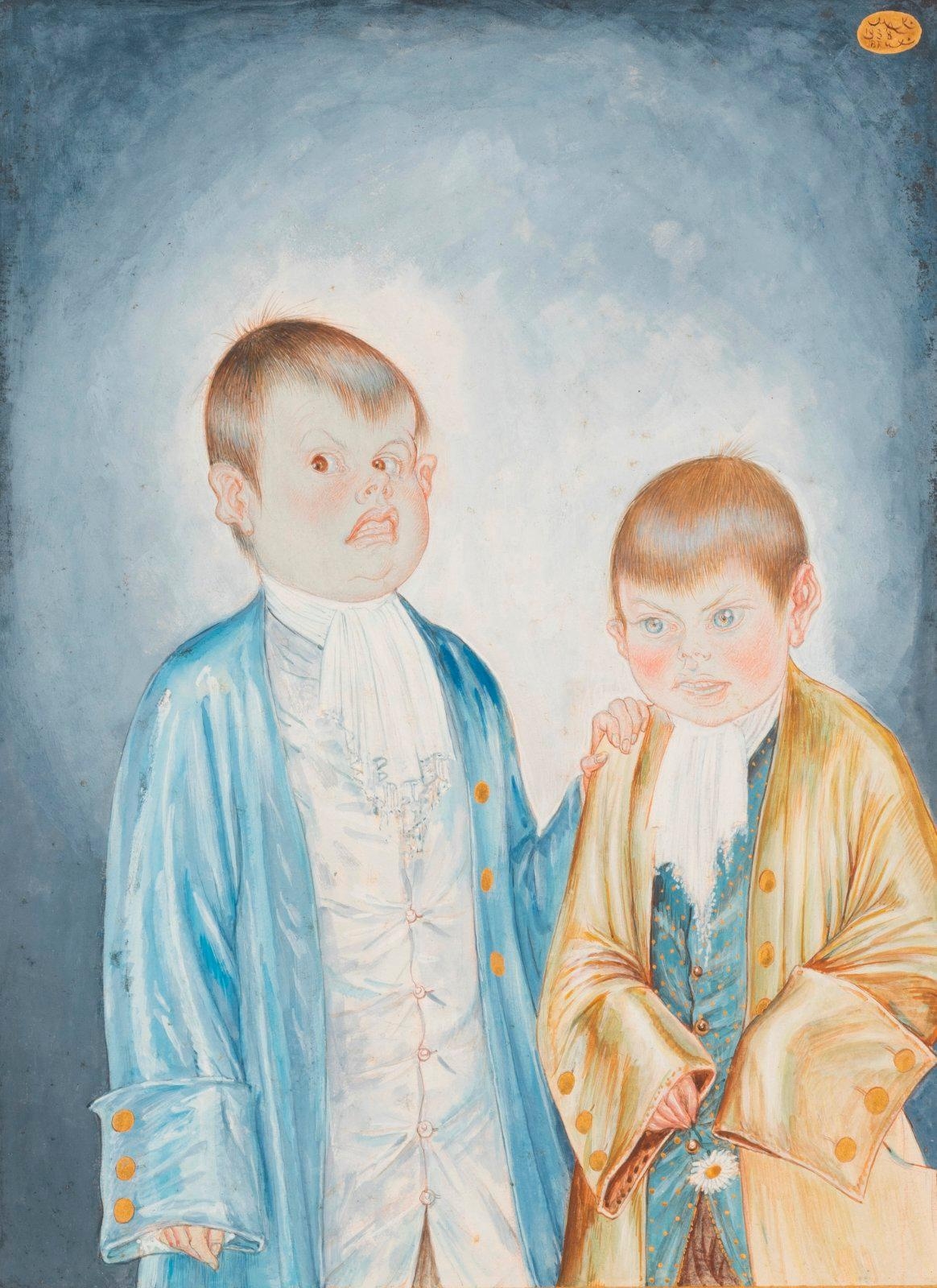 Paul Mak | Portrait of two boys (1938) | MutualArt
