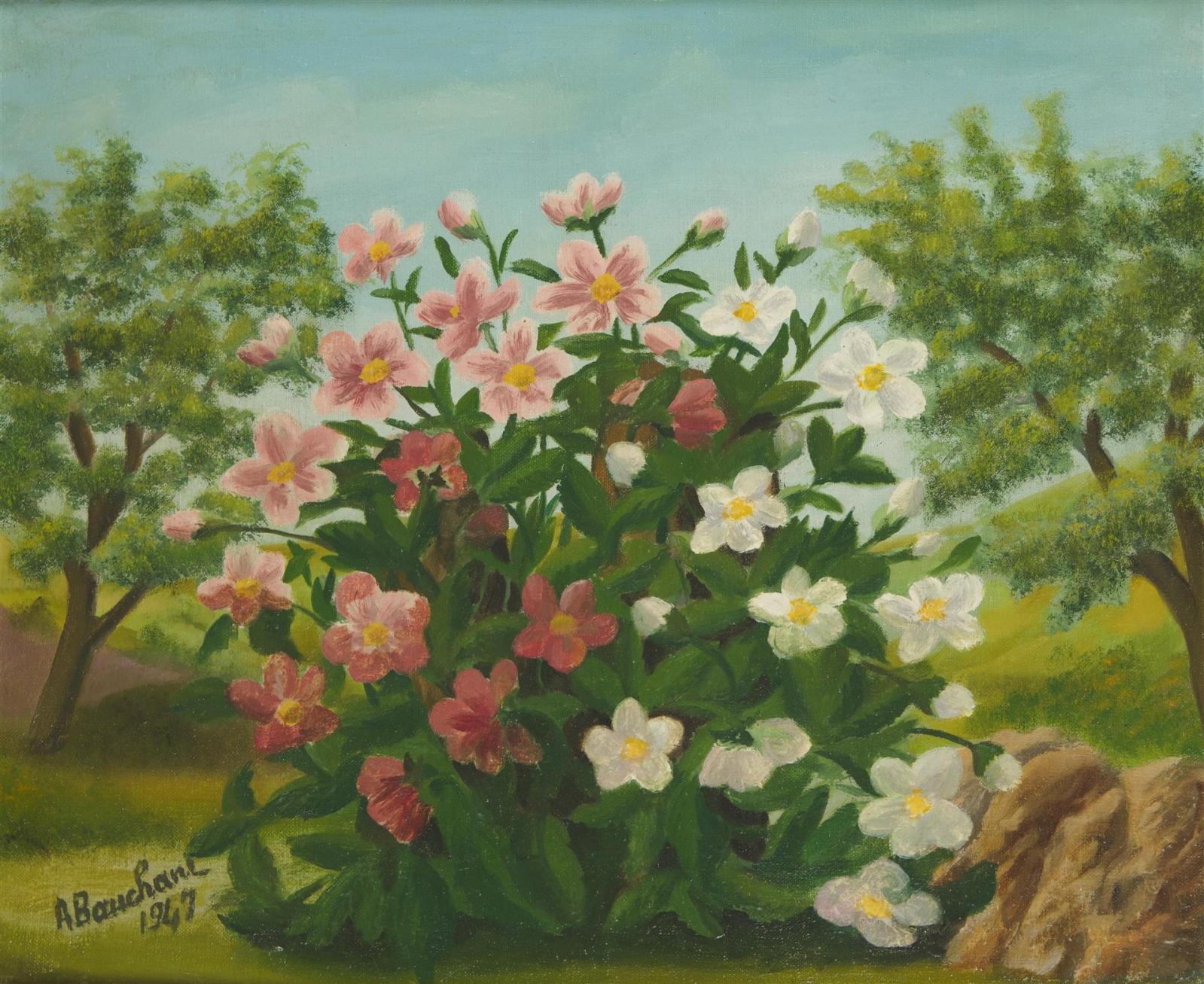 August André Bauchant | Bouquet de fleurs (1947) | MutualArt