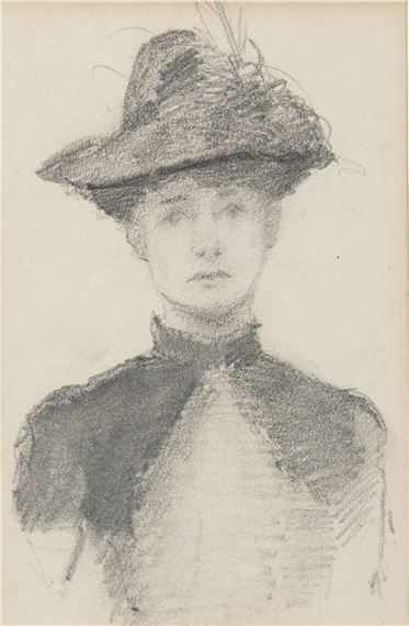 Walter Frederick Osborne | Portrait of a Lady Wearing a Bonnet | MutualArt