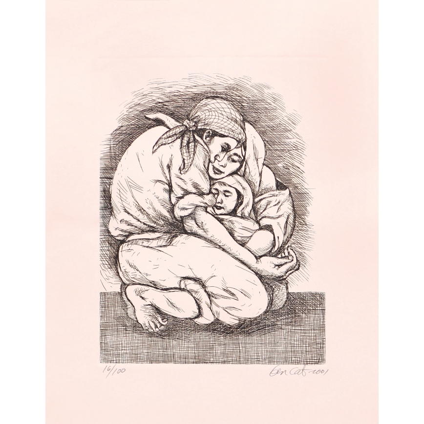 Ben Cabrera | Servant with Chopsticks (Larawan Series) (2010) | MutualArt