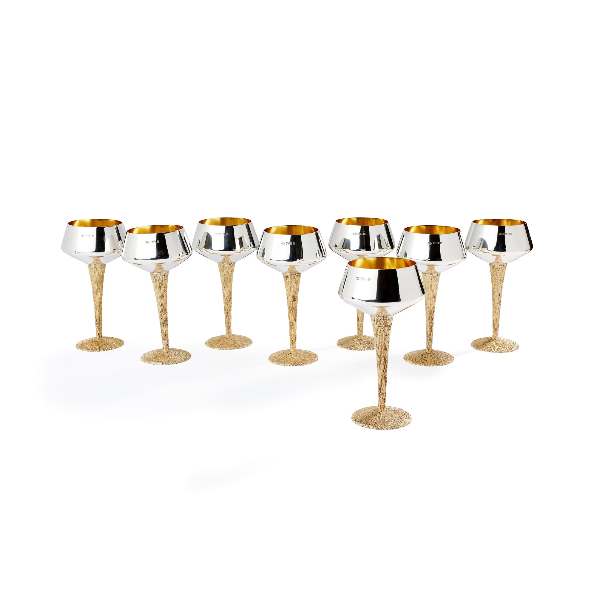 Stuart Devlin | Set of Eight Wine Stemmed Goblets (1969) | MutualArt