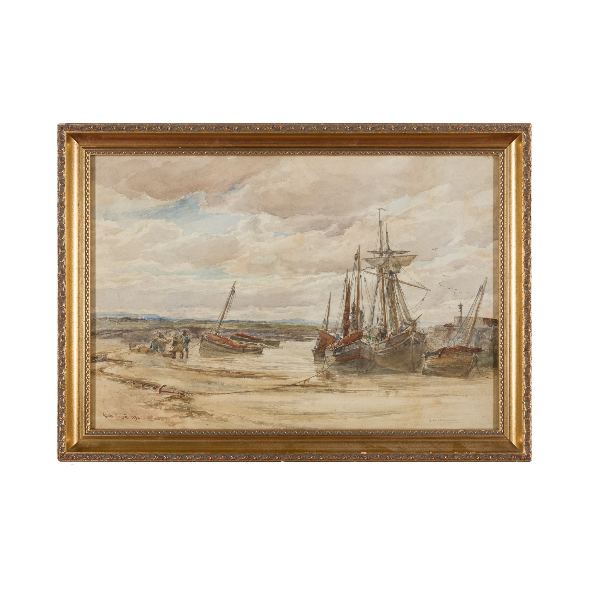 Alexander Ballingall | A SHETLAND HAVEN (1894) | MutualArt