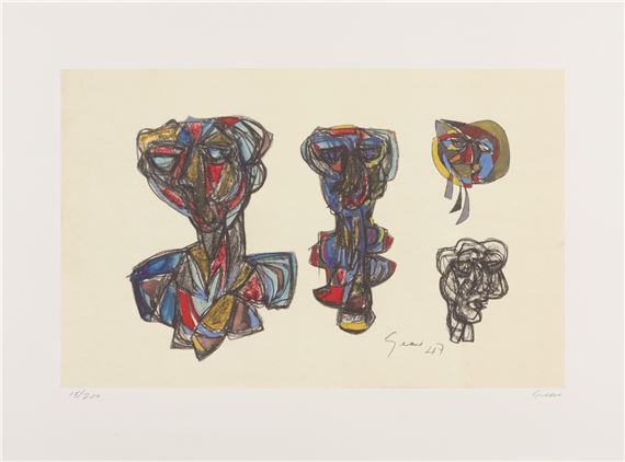 William Gear | COBRA HEADS (1947) | MutualArt