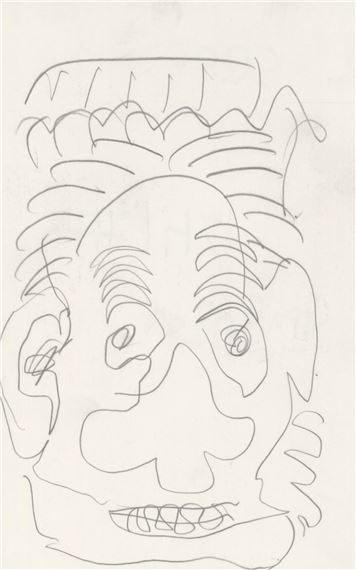 Josh Smith | Face drawing (2005) | MutualArt