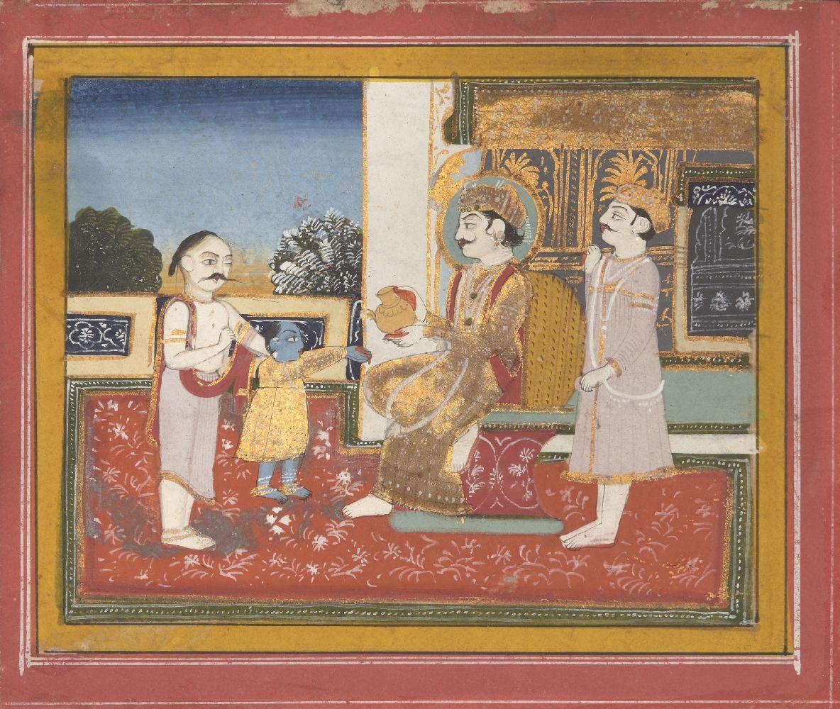 Indian School, 18th Century | Five illustrations from the Mahabharata ...