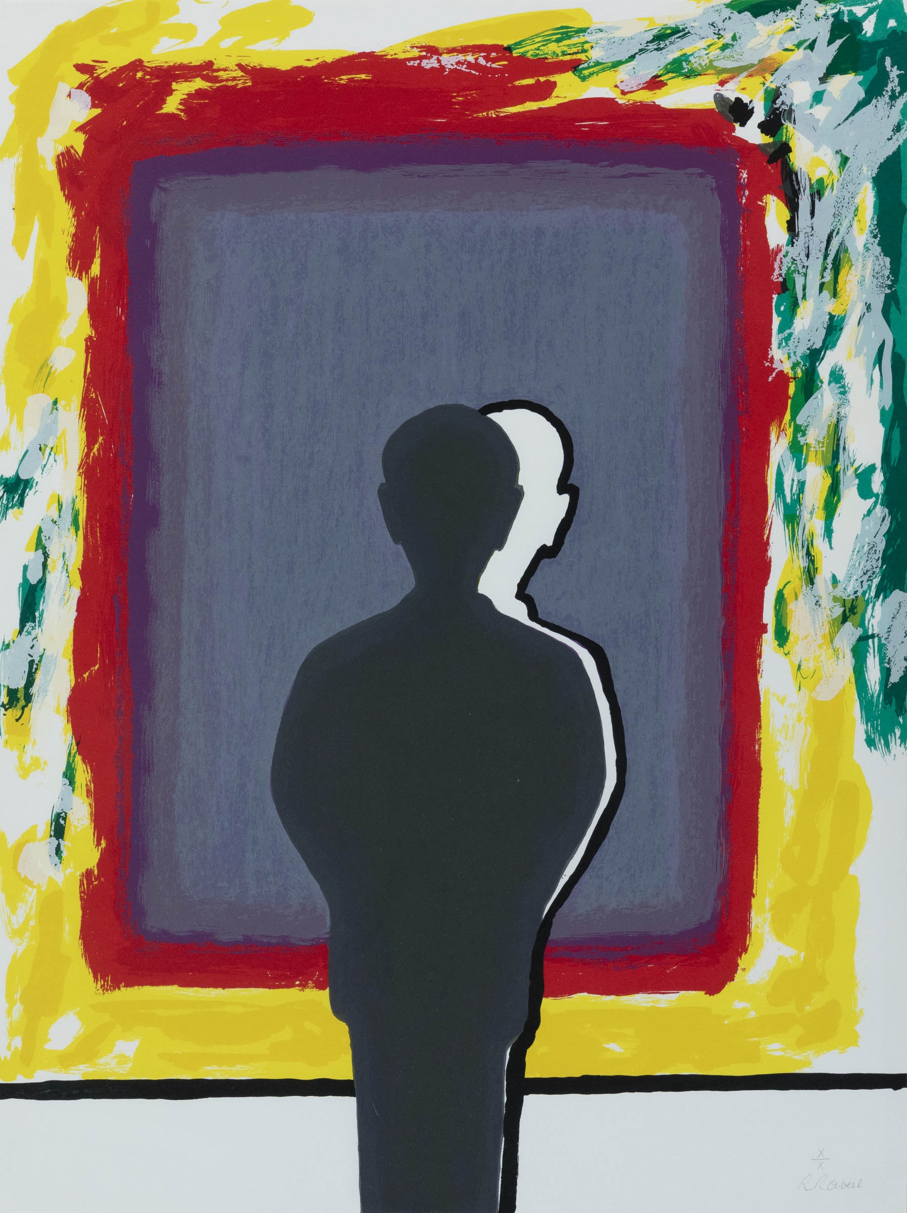 Roger Raveel | 'Bezinning bij de weerschijn in kleuren verzadigd', 1993 ...