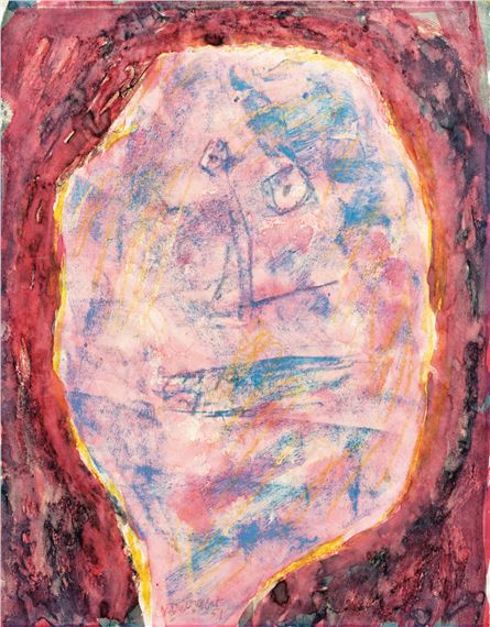 Jean Dubuffet | TÊTE ROUGE (1951) | MutualArt