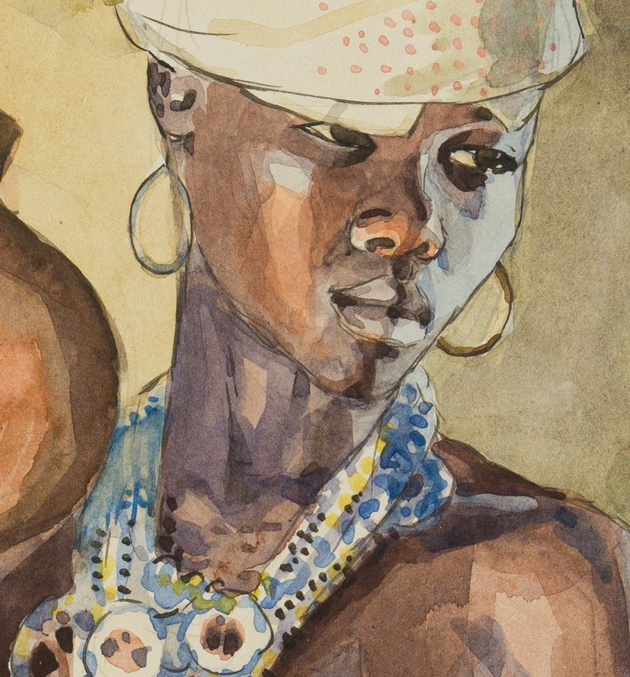 Pemba George | Xhosa Girl with Kalabash (48) | MutualArt