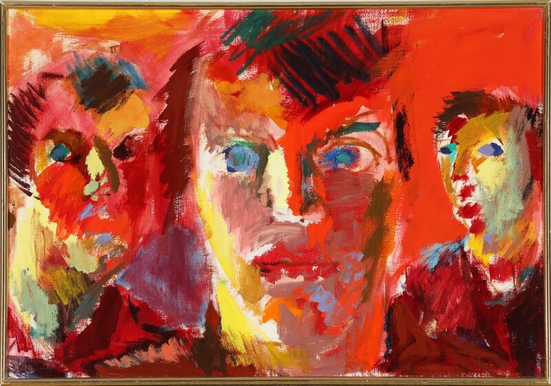 Uffe Christoffersen | “Figurer i farverum III” (1977) | MutualArt