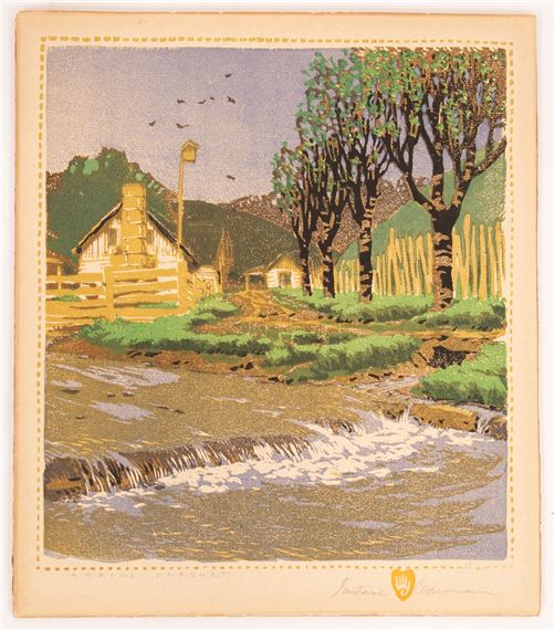 Gustave Baumann | SPRING FRESHET | MutualArt