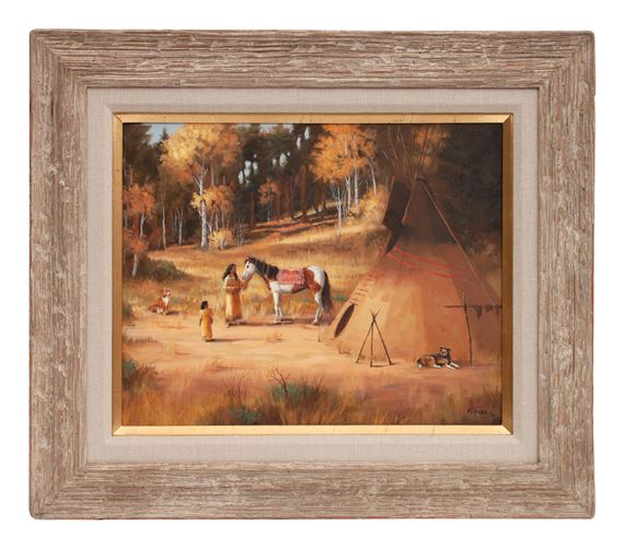 David Flitner | Untitled (Native Camp), | MutualArt