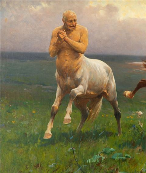 Zygmunt Ajdukiewicz | Mitological scene - Dance of the Centaurs ...