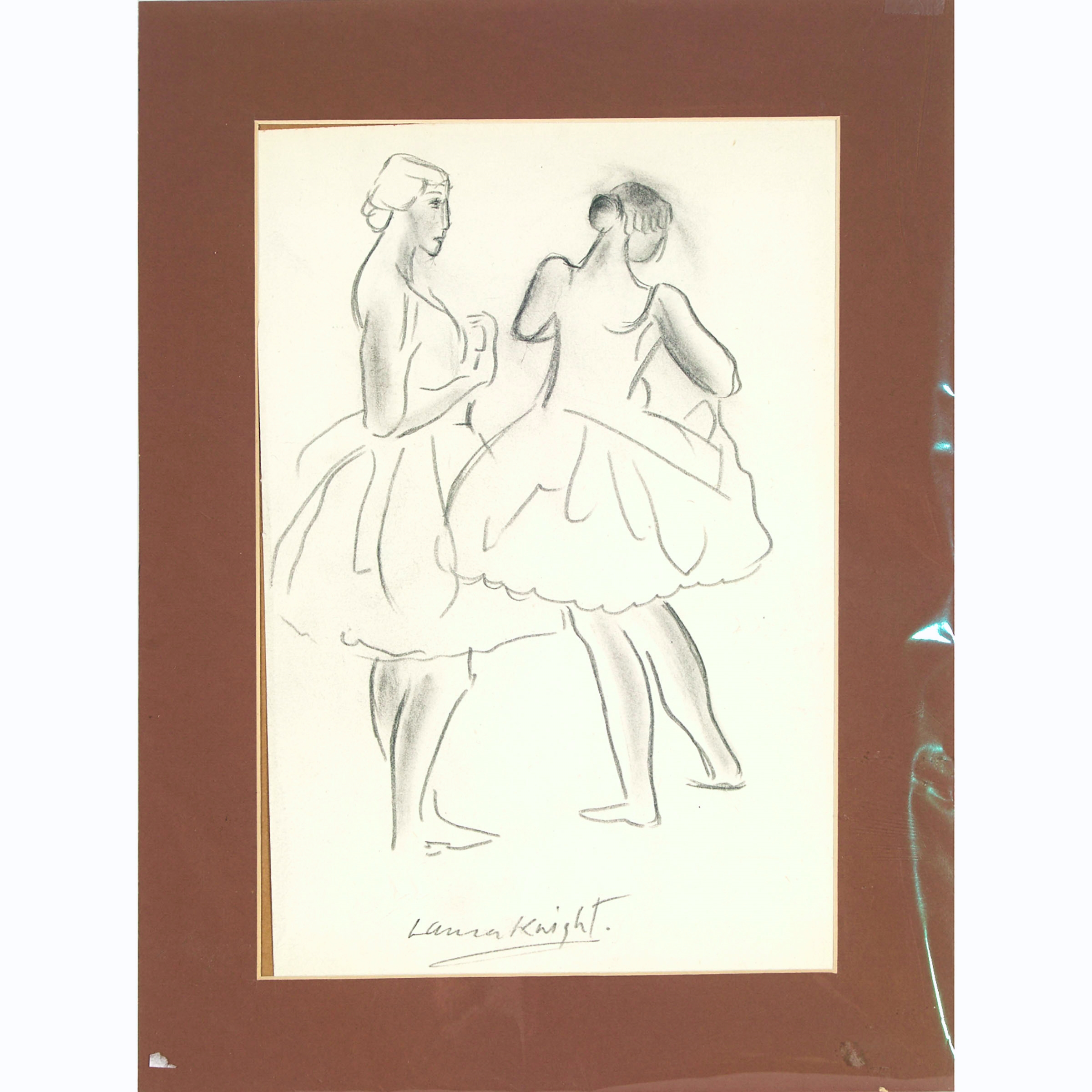 Dame Laura Knight | TWO BALLET DANCERS | MutualArt