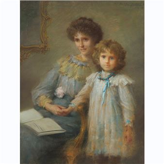 Samuel Melton Fisher | The white ribbon (1896) | MutualArt