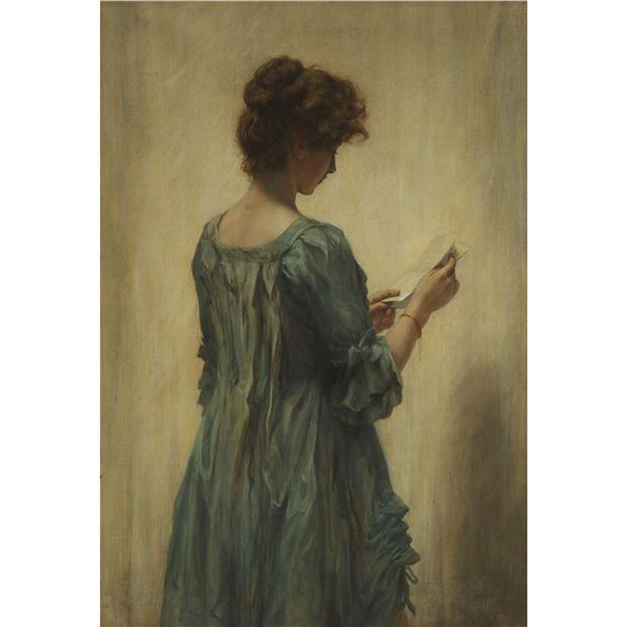 Robert Duddingstone Herdman | ‘OELGEMÄLDE’ (THE LOVE LETTER), CIRCA ...