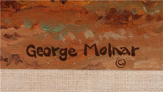 George Molnar | Backyard Gossip | MutualArt