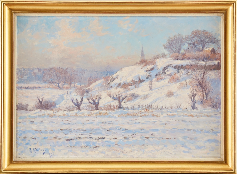 Anton Genberg | Vinterlandskap (1927) | MutualArt