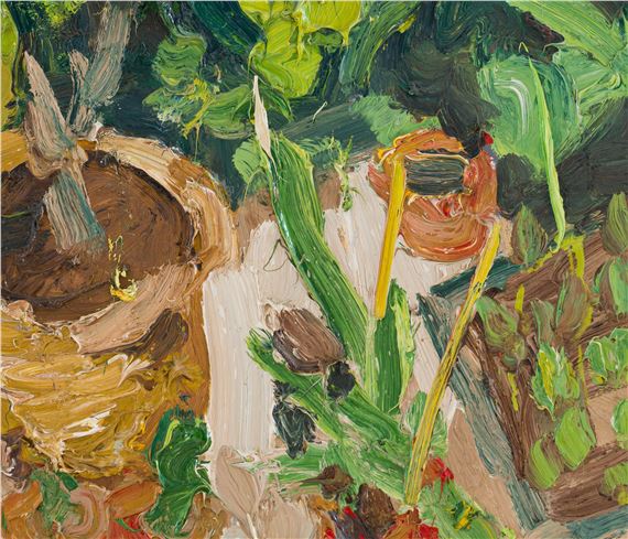 George Rowlett | Yellow Datura and Red Pelargoniums (1990 - 1991 ...