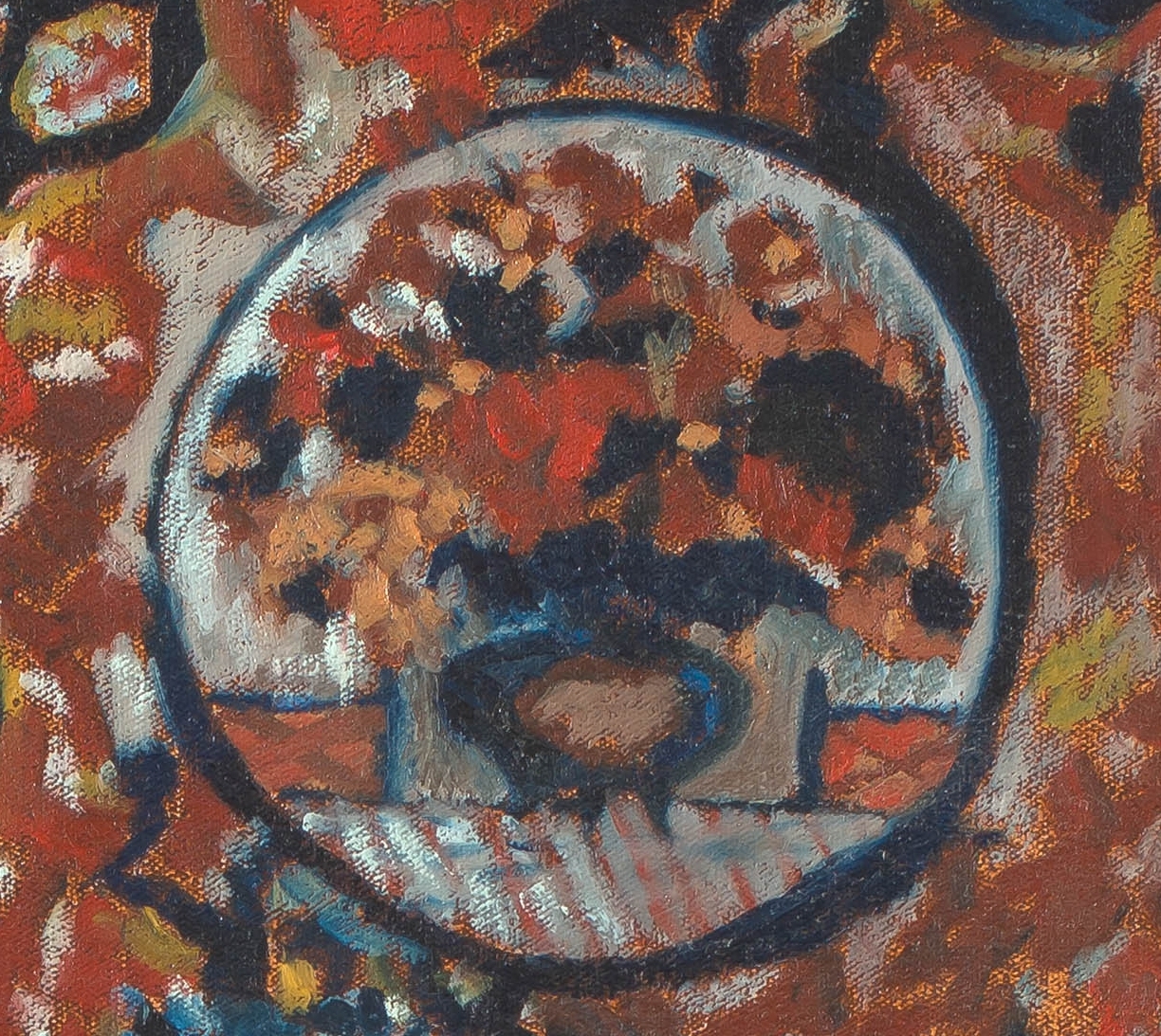 Jan Du Toit | Still Life of a Seated Figure and an Imari Plate | MutualArt