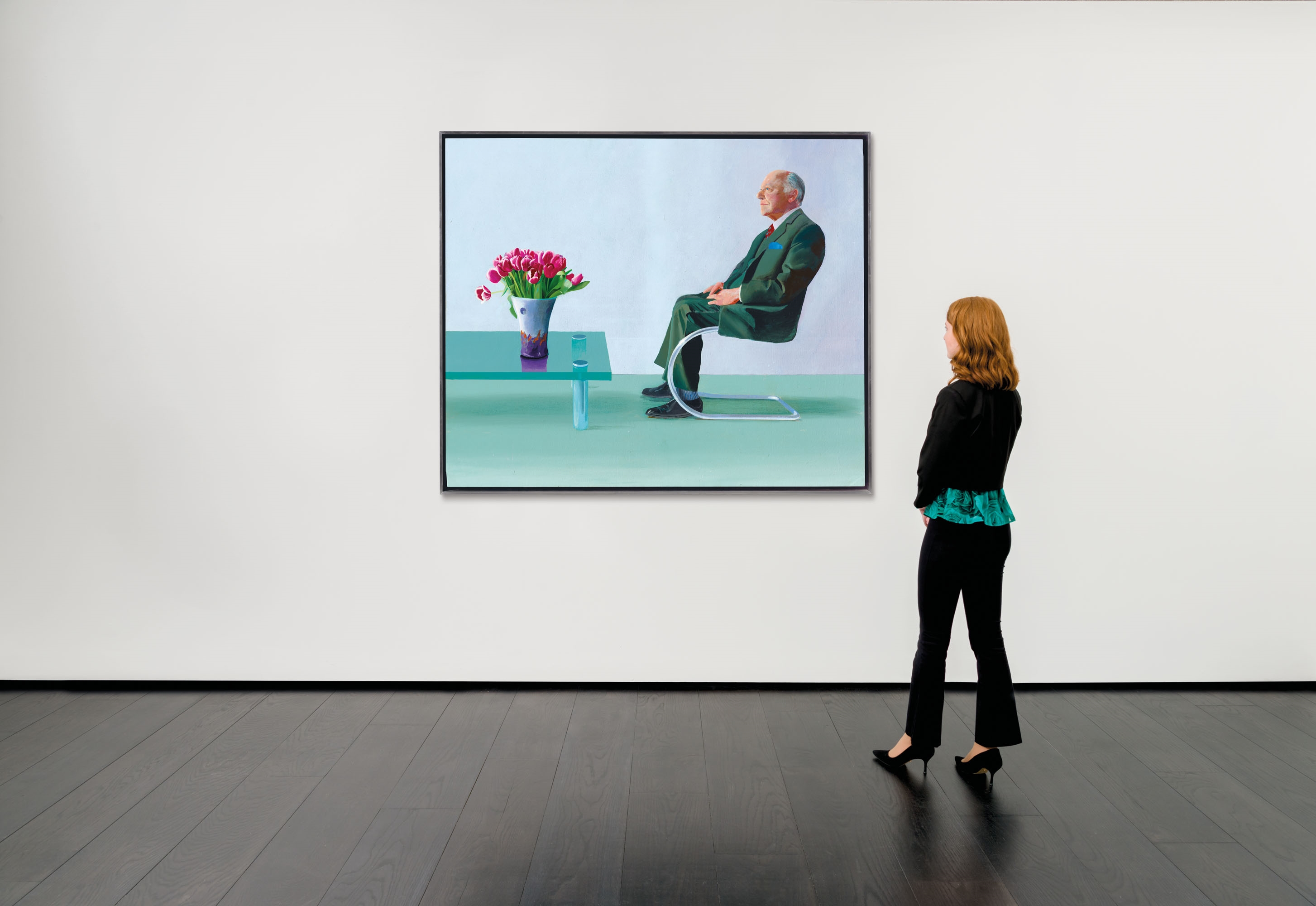 David Hockney | Portrait of Sir David Webster (1971) | MutualArt