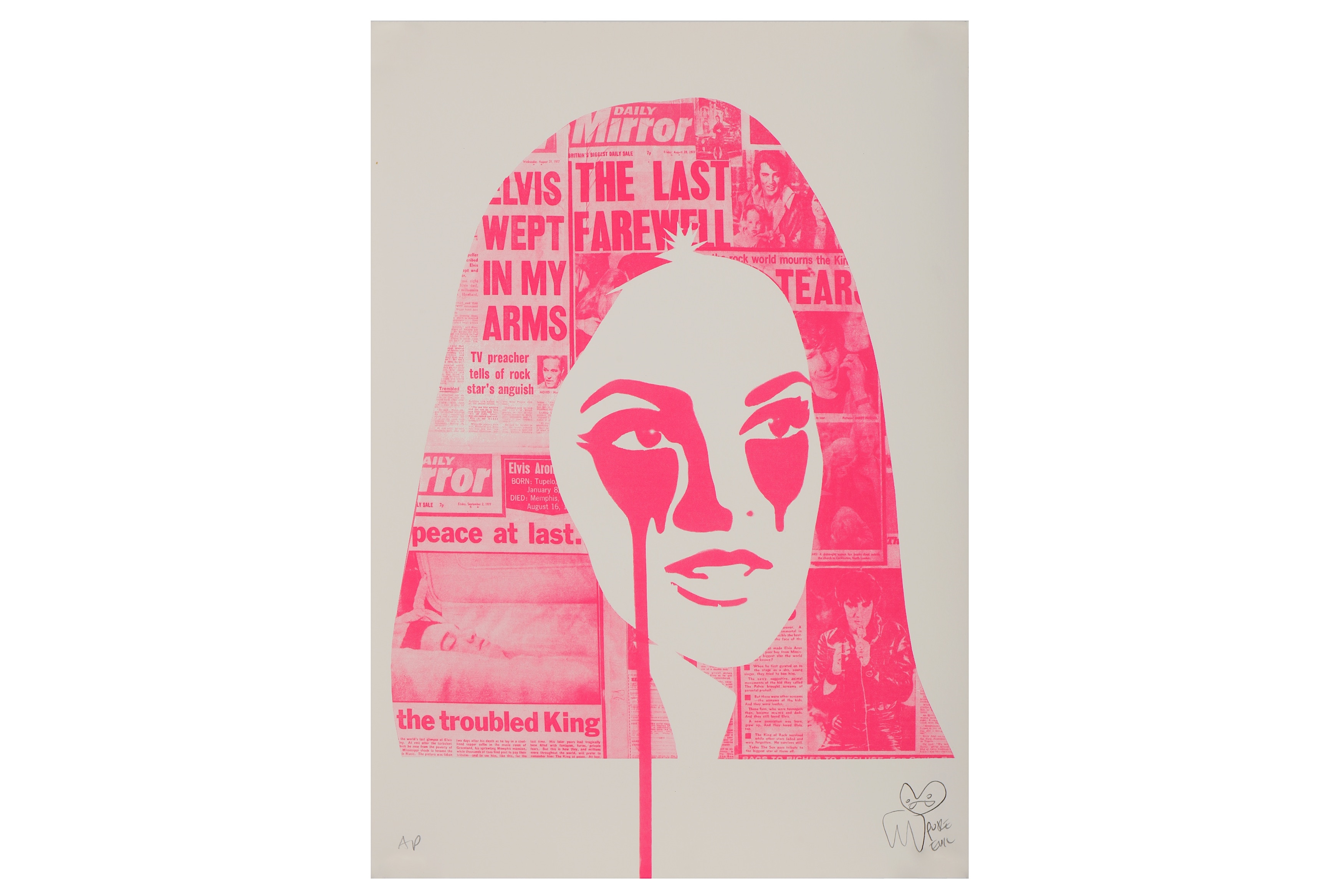 Pure Evil | Elvis Presley's Nightmare (Pink) (2013) | MutualArt