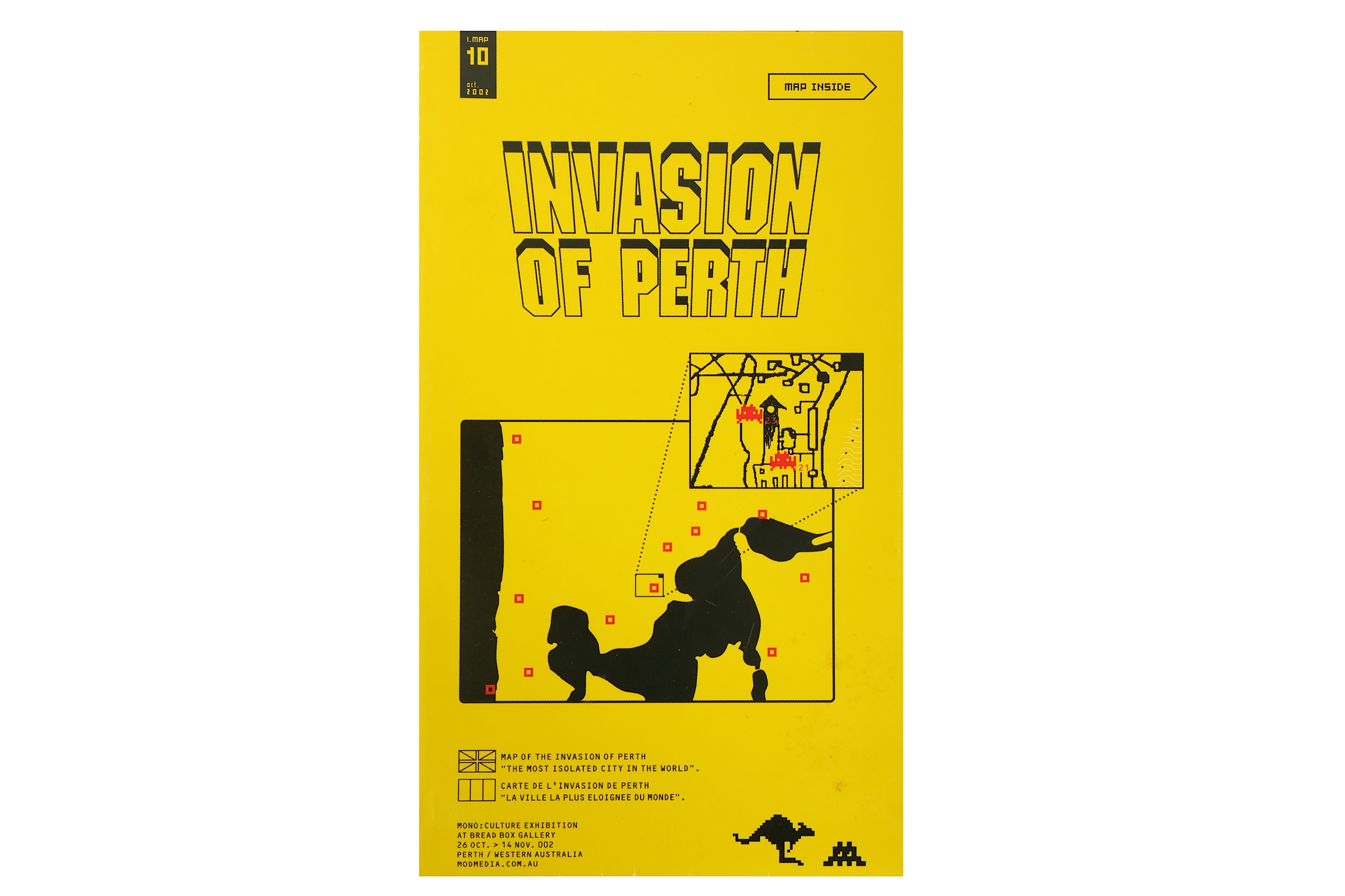 Space Invader | Invasion of Perth Map (2003) | MutualArt