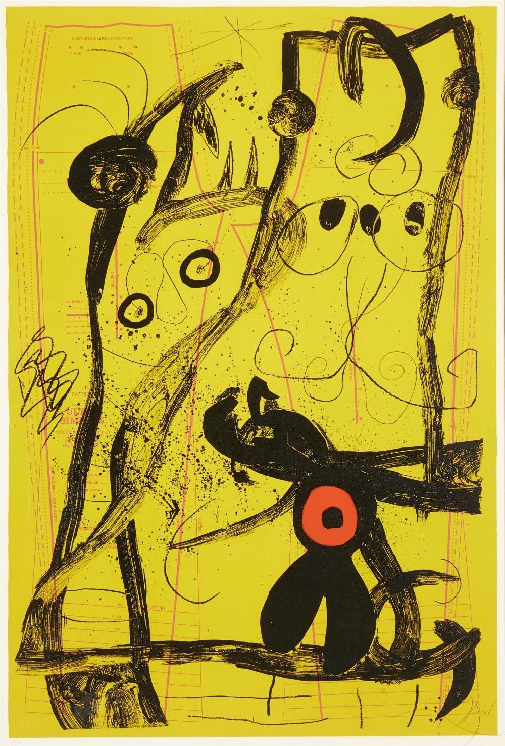 Joan Miró | Delire Du Couturier Jaune | MutualArt
