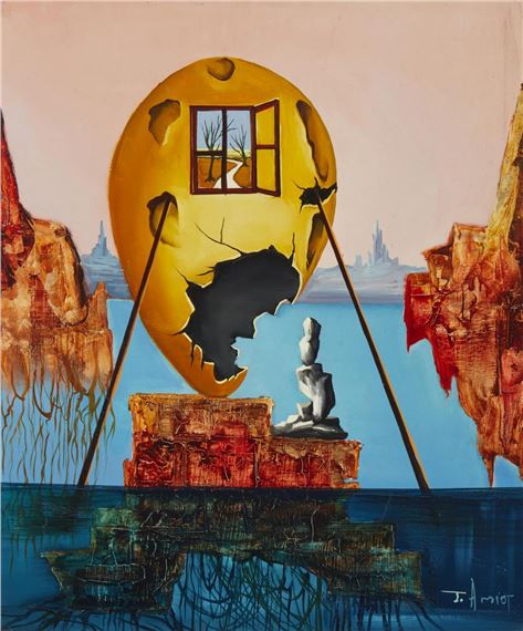 Jean Amiot | La Femme aux bequilles, (After Dali) | MutualArt