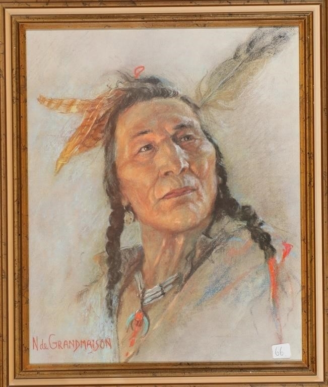 Nicholas de Grandmaison | Blackfoot Brave | MutualArt