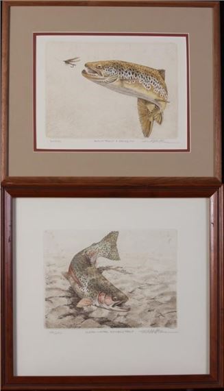 Mike Stidham | Two works; Brown Trout and Spruce Fly;Clear Water ...