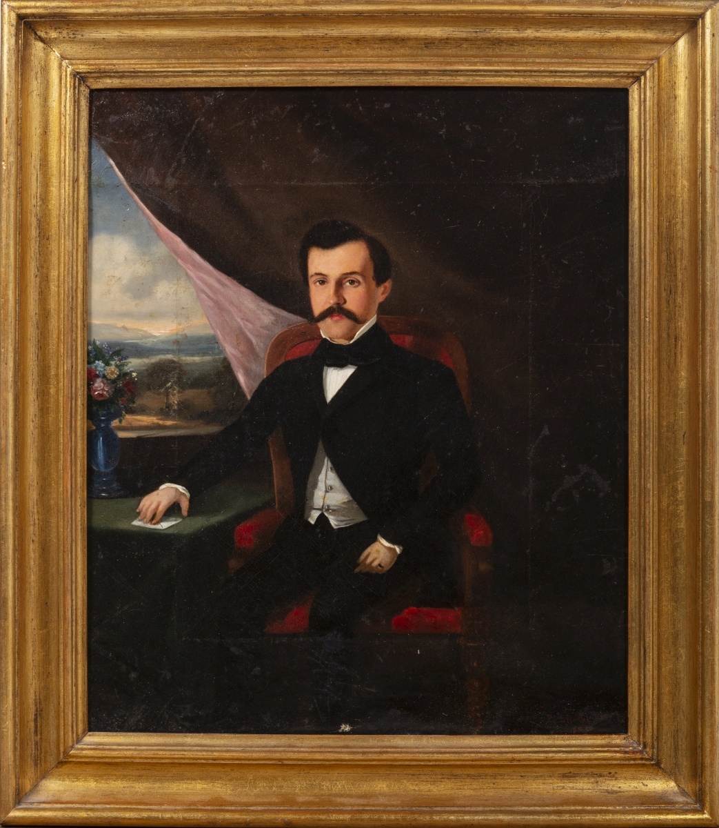 Portuguese School, 19th Century | Retrato de senhora | MutualArt