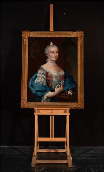 Jean-Marc Nattier | Portrait of a Lady with Flower | MutualArt