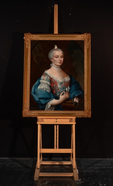 Jean-Marc Nattier | Portrait of a Lady with Flower | MutualArt