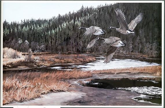 Janene Grende | Pack River Flight (1987) | MutualArt