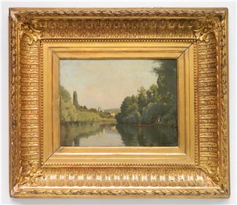 Émile Louis Foubert | Bord de rivière | MutualArt