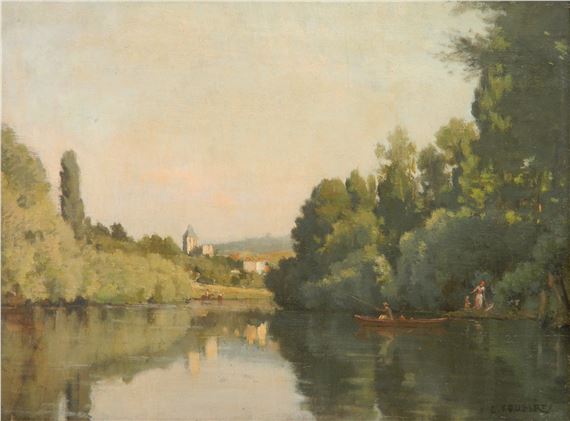 Émile Louis Foubert | Landscape with River | MutualArt