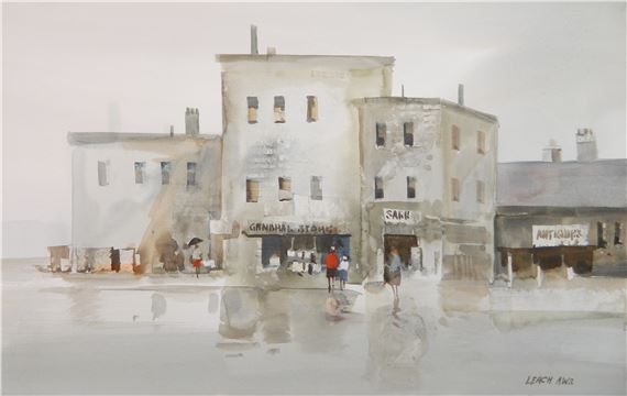 Fred Leach | Harbor Scene | MutualArt