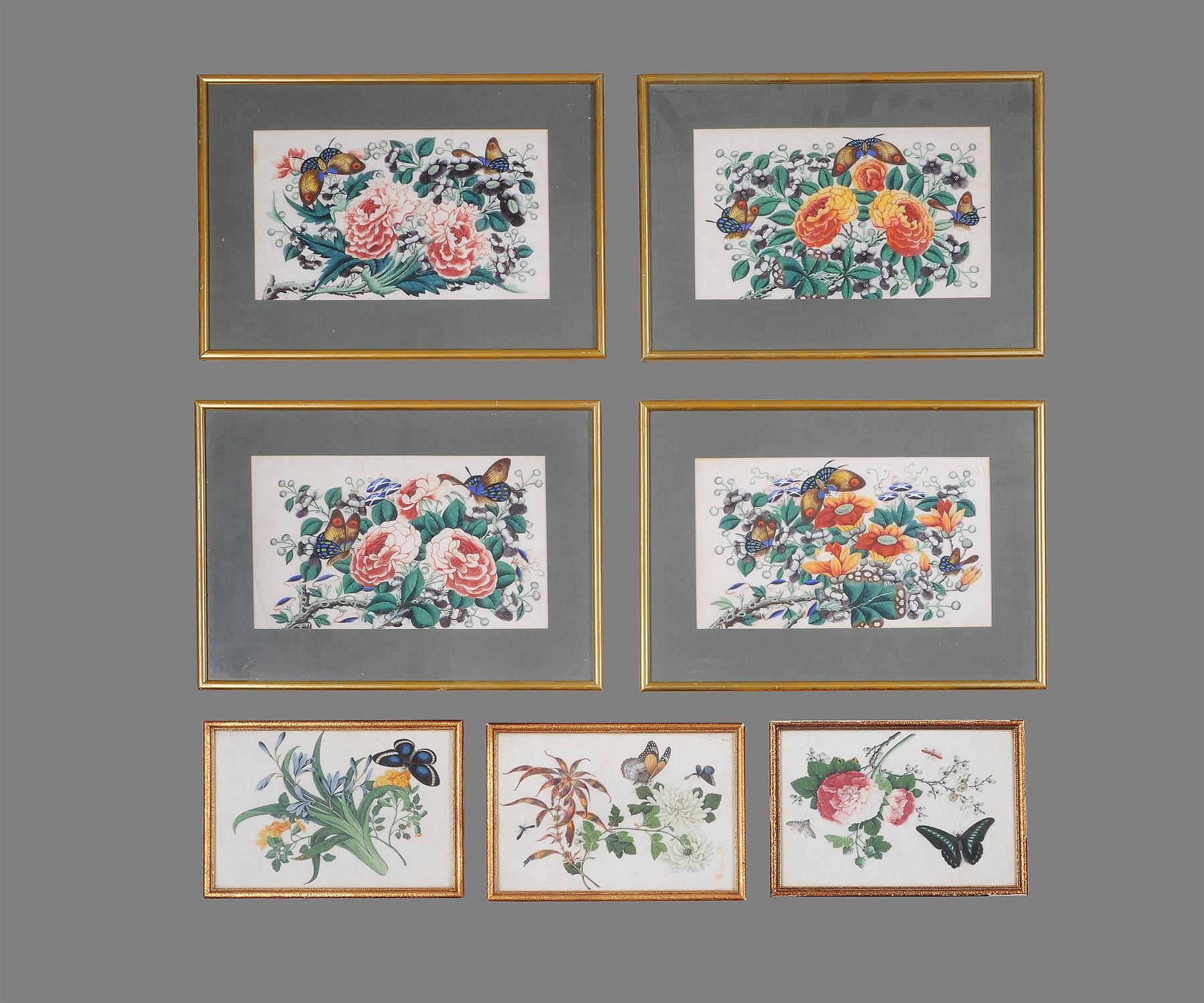 Chinese School, 19th Century | A group of fifteen Chinese export pith ...