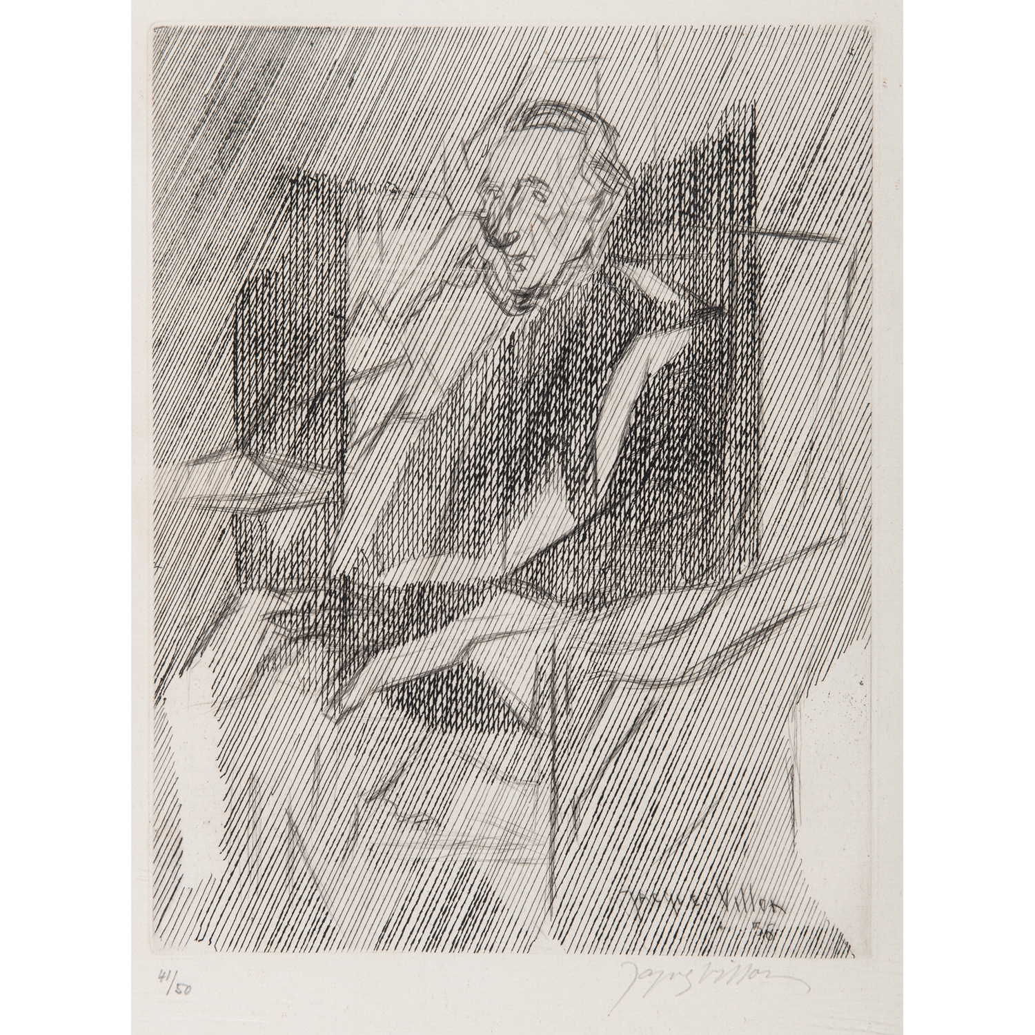 Jacques Villon | PORTRAIT DE MARCEL DUCHAMP | MutualArt