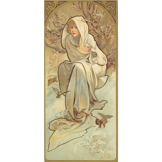 Alphonse Mucha | LES QUATRE SAISONS (1897) | MutualArt
