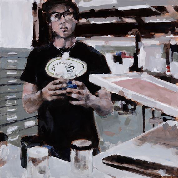 Bruce Emmett | Portrait of Les Ramsay | MutualArt